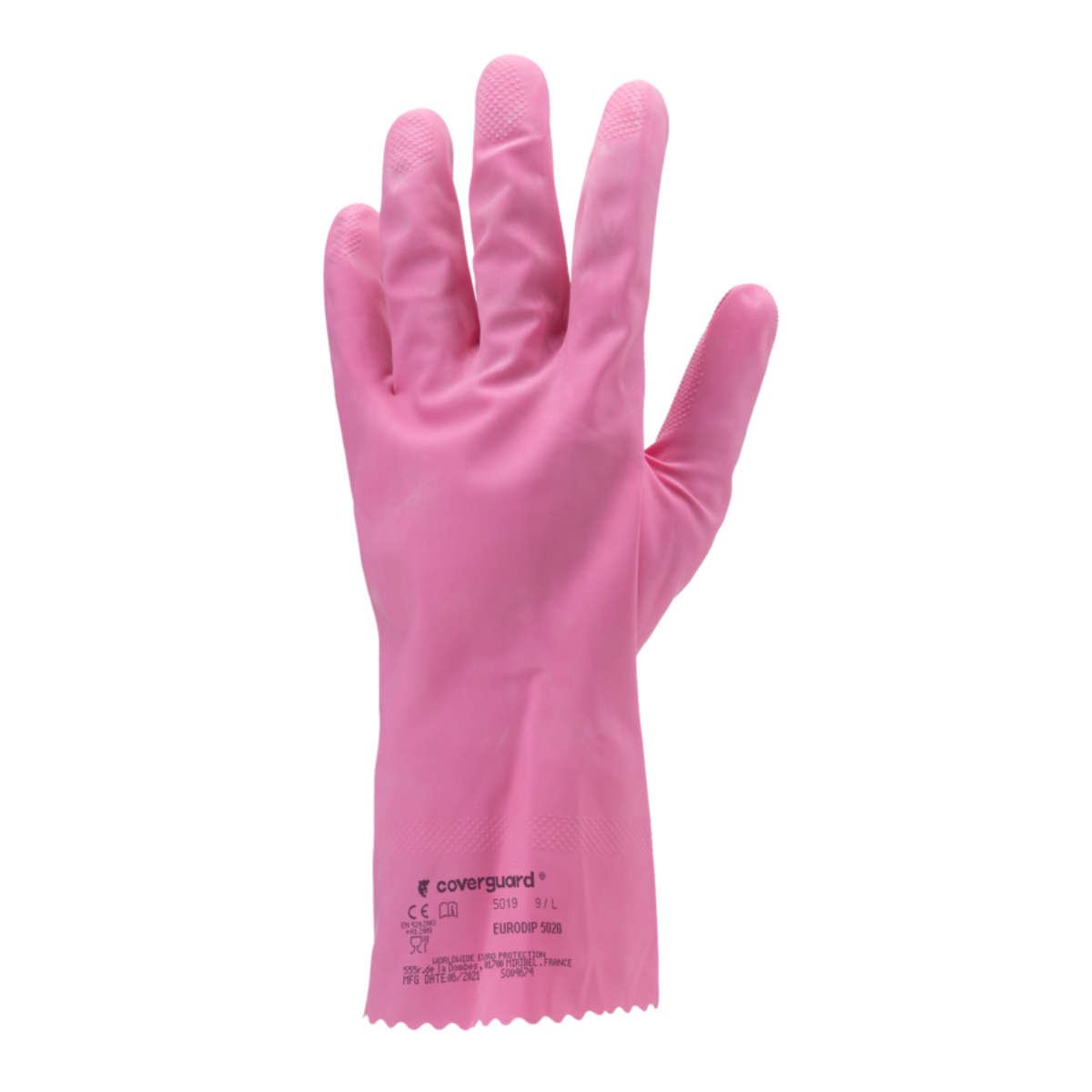501 Gants latex naturel ménage standard rose Protection étanche – VCS ...